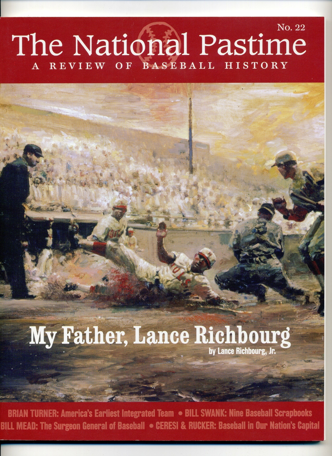 2002 SABR The National Pastime Number 22 Lance Richbourg M512 | eBay