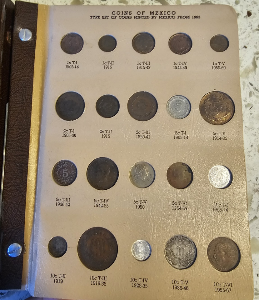 99% Complete Mexico Type Set Dansco #7220 (67 Coins) including ...