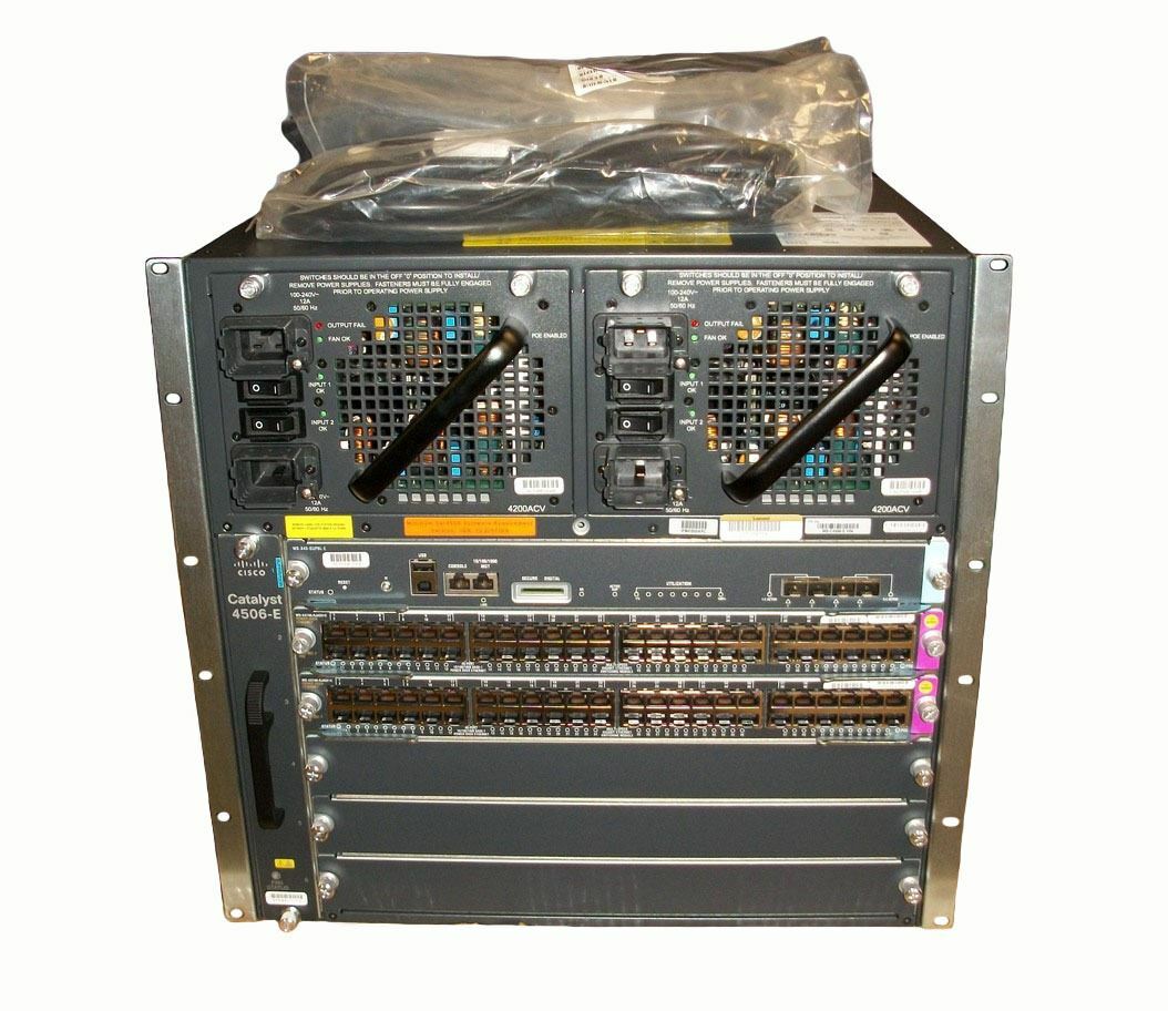 Cisco WS-C4506-E Catalyst Switch with WS-X45-SUP8L-E and More | eBay