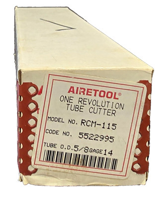 *NEW* Airetool One Revolution Tube Cutter RCM-115 | eBay