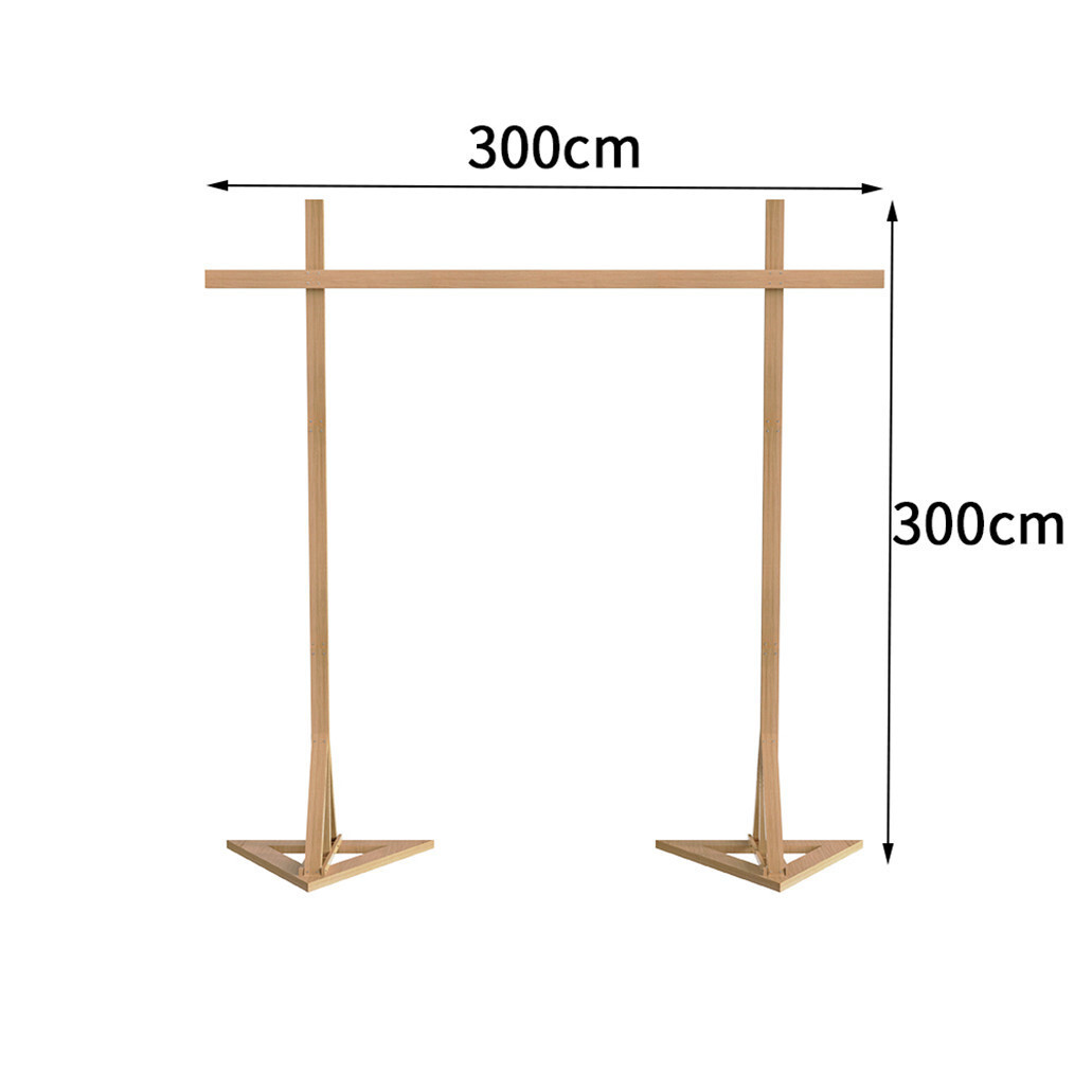 Wisfor 10ft Wood Wedding Stand Backdrop Frame Arch Door Garden Frower ...
