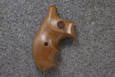 Custom made walnut grips fits Smith Wesson S&W J Frame Round Butt *logo ...