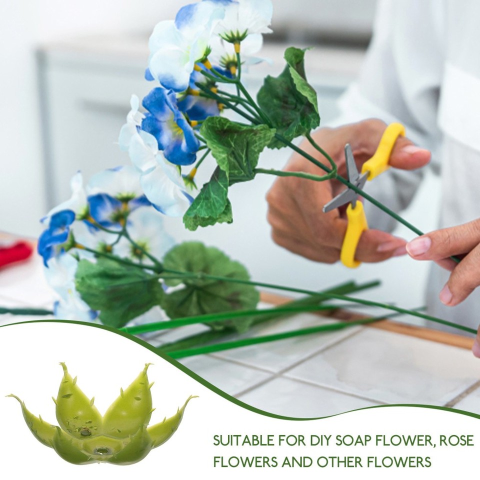 50 Pcs Artificial Floral Receptacle Diy Flower Sepals Calyxes ...