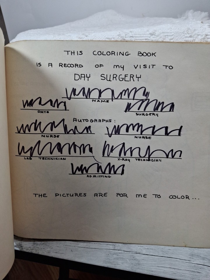 Vintage KAPPA KAPPA GAMMA COLORING BOOK GIFT TO CHILDRENS MEDICAL ...