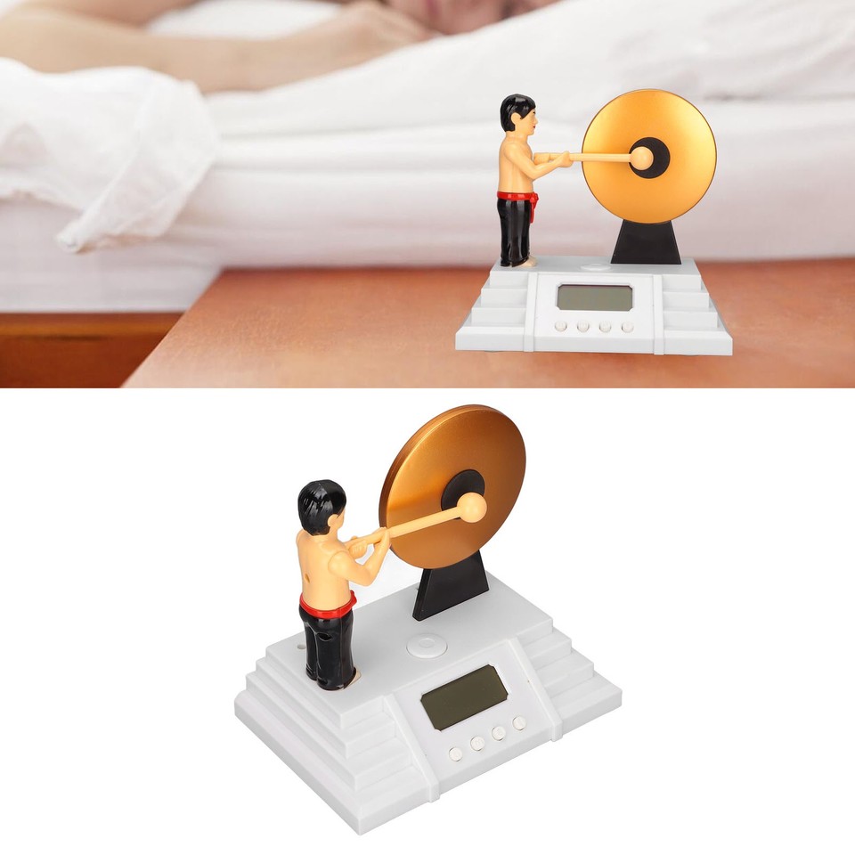 Alarm Clock Digital Alarm Clock With Gong Stick Supports Screen Backlight | eBay UK
