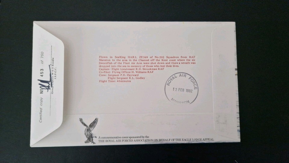 1992 JS/50/42/1 Operation Cerberus signed Charles Kingsmill and Edgar ...