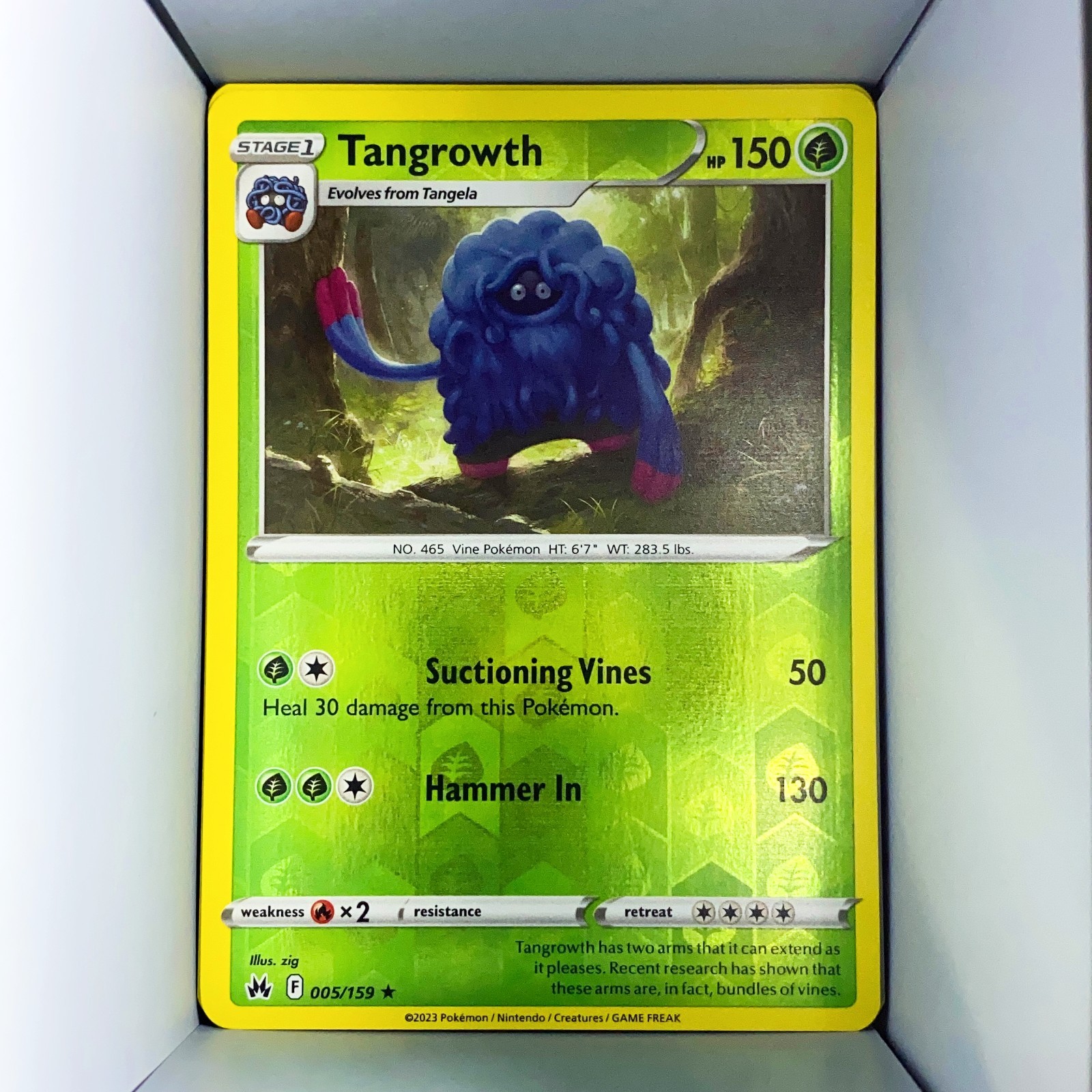 Tangrowth 005/159 Crown Zenith reverse holo | eBay