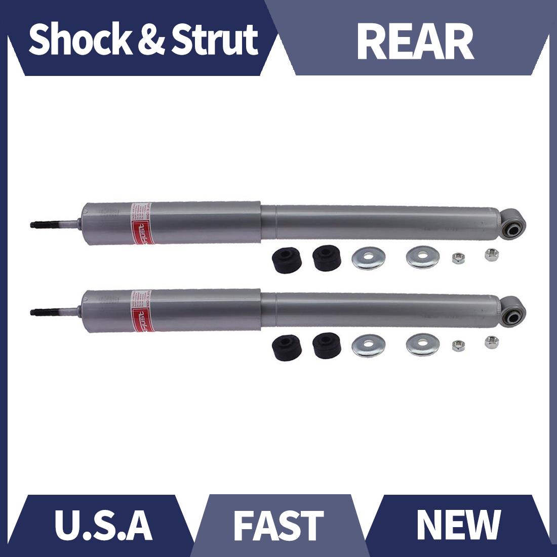 KYB Set of 2 REAR Heavy Duty SHOCKS Fits PORSCHE 911 912 1969 to 1971 ...