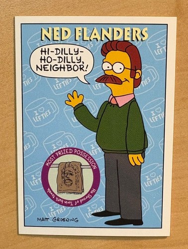 Ned Flanders 1994 Skybox Simpsons Character Card #S5, NM-MT | eBay.de