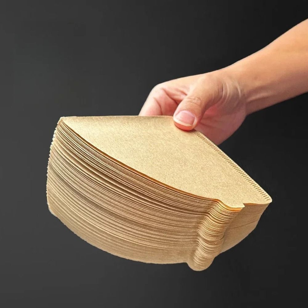 40Pcs Wood Pulp Hand-brewed Coffee Household Cafe Tools Hand Drip Paper ...