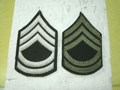 U.S.ARMY PATCHES-Technical Sgt & First Sgt- Embroidered -1940-50's ...