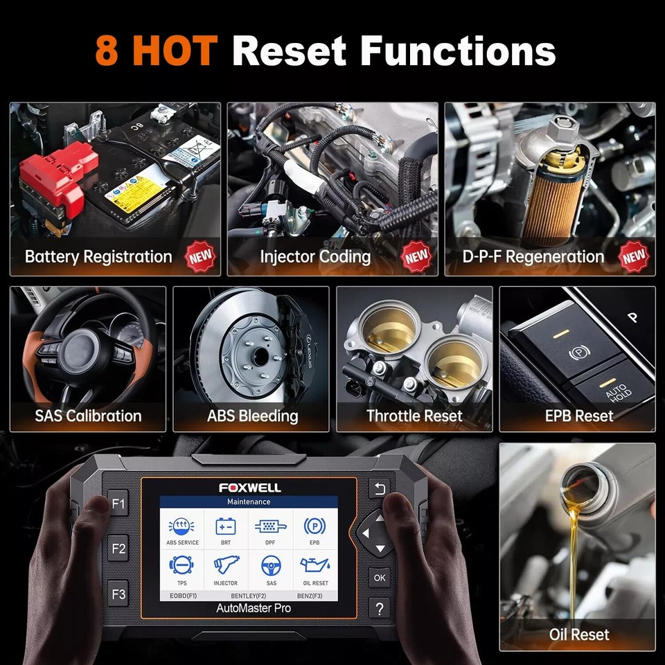 Ford F150 Full System 2026 Car Diagnostic OBD2 Tool ABS SRS EPB DPF ...