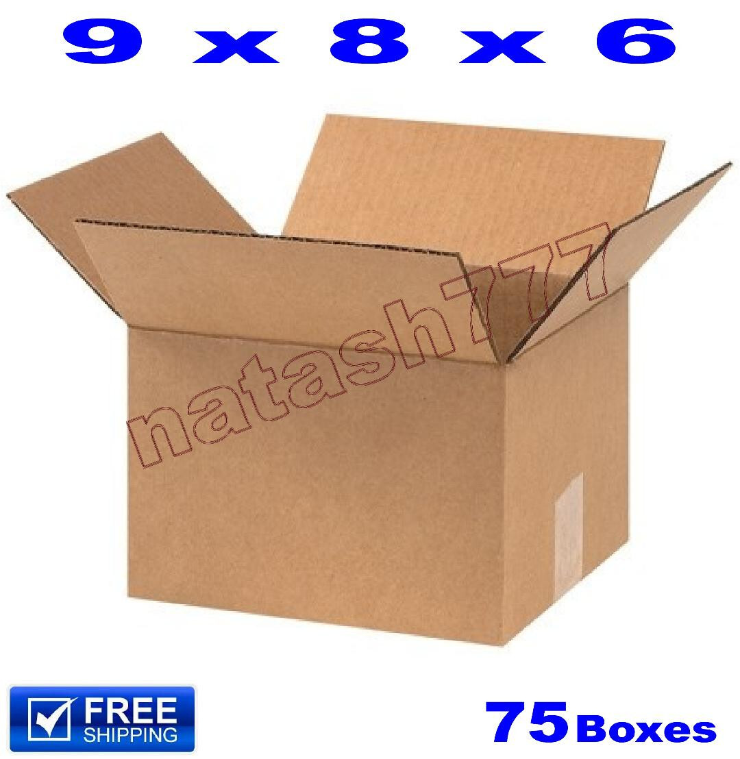 75 - 9x8x6 Cardboard Boxes 32ECT Mailing Packing Shipping Corrugated ...