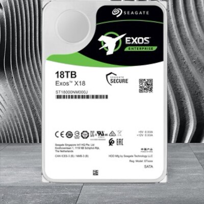 NEW Seagate Exos X18 18TB Enterprise HDD SATA 512E/4KN SED 7200 ...