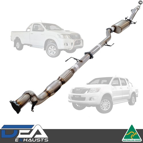 3 Inch Stainless Exhaust with Cat & Muffler for N70 Toyota Hilux 3L D4D ...