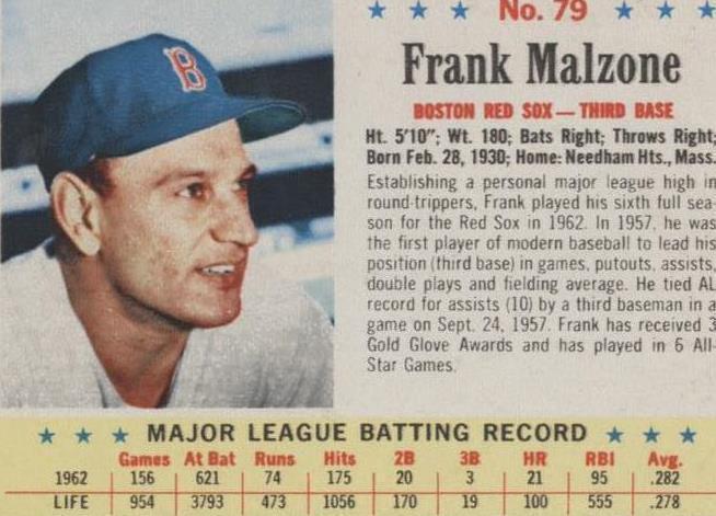 1963 Post - Frank Malzone #79 for sale online | eBay