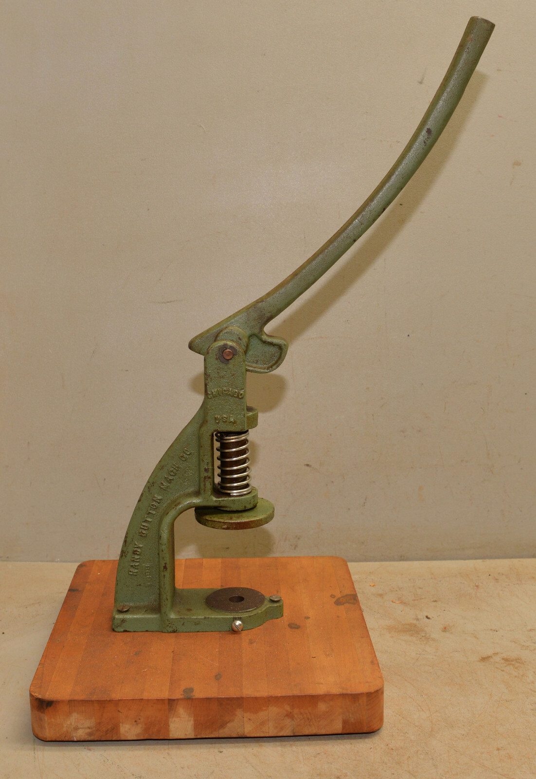 Handy Junior Button Machine cast iron press jeweler upholster ...
