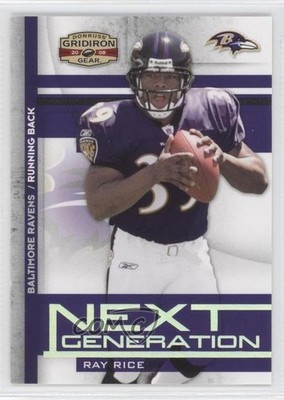 2008 Donruss Gridiron Gear Next Generation Silver /250 Ray Rice #NG-20 ...
