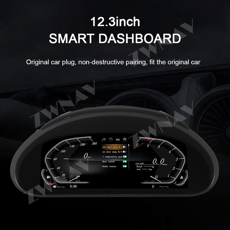 Digital Dashboard Cluster Virtual Cockpit Carplay For BMW 3 Series E46 ...