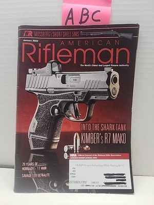 AMERICAN RIFLEMAN MAGAZINE." LARGEST FIREARMS AUTHORITY" ...JANUARY ...