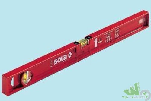 LIVELLA DI PRECISIONE MISURAZIONE SOLA PLASTICA P 2 BOLLE FIALE CM.60 ...