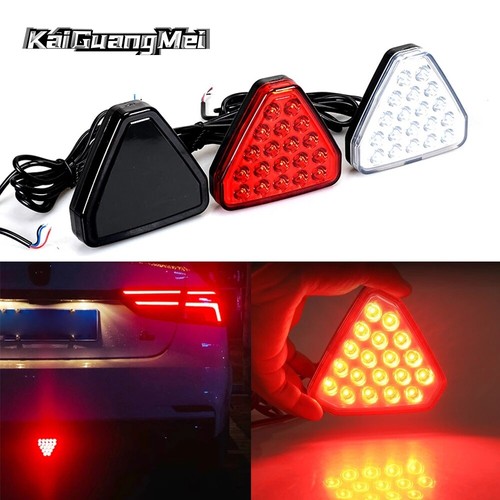 Car Truck LED Brake Light 12V Red Triangle Tail Light Strobe Parking ...