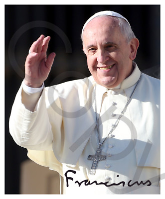Pope Francis 7x5 Pre Print Autograph Photo | eBay UK