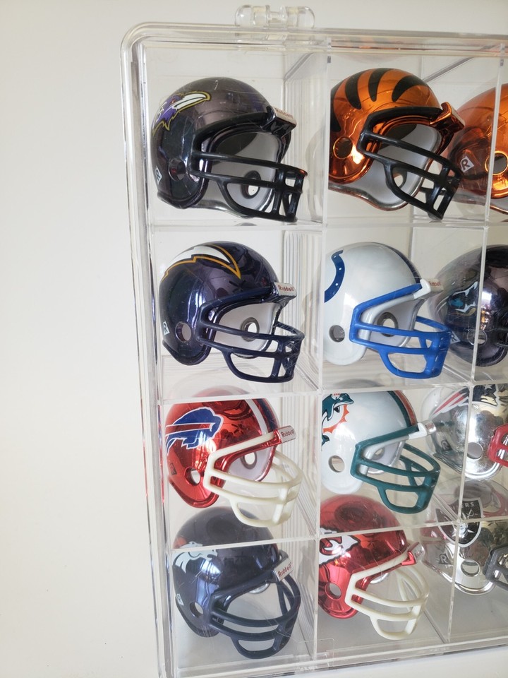 Lot of 15 Riddell Mini 2000 NFL Chrome Helmet Pocket Pro Display ...