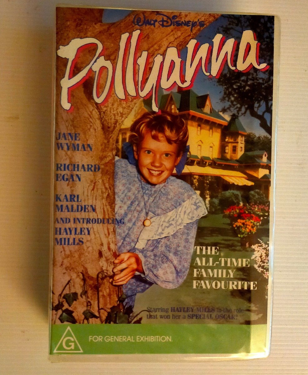 Pollyanna Film Walt Disney Pollyanna 1997 VHS Clamshell Video Tape