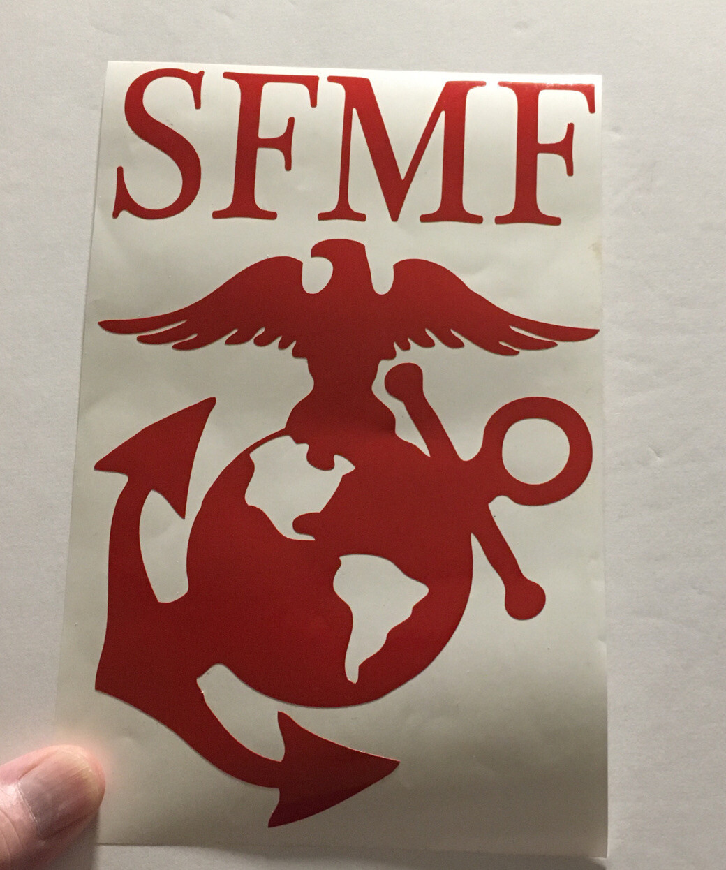 Large Gold Marine Corps USMC SFMF EGA Vinyl Sticker Car Truck Decal 7 ...