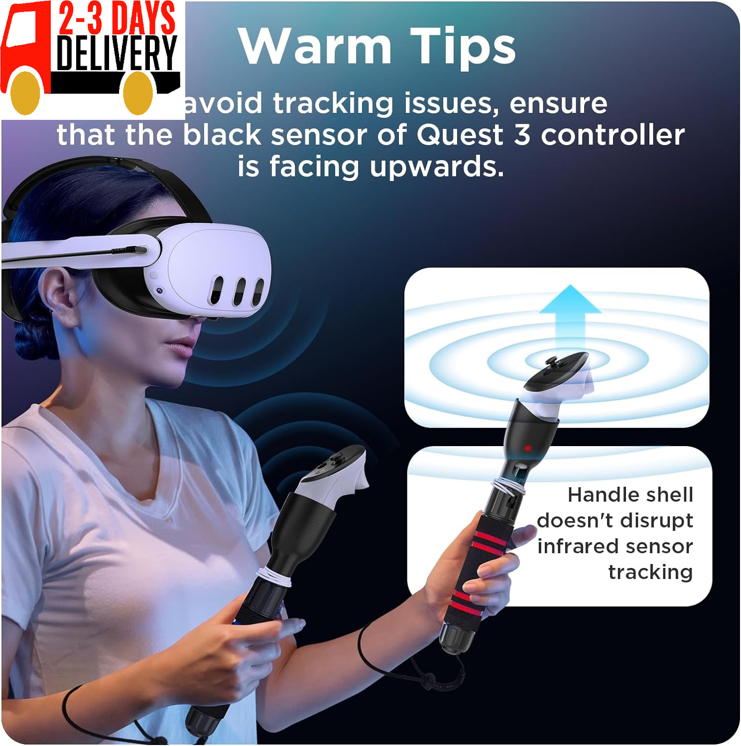 Handle Attachments Compatible with Meta Quest 3 / Oculus Quest 2 ...