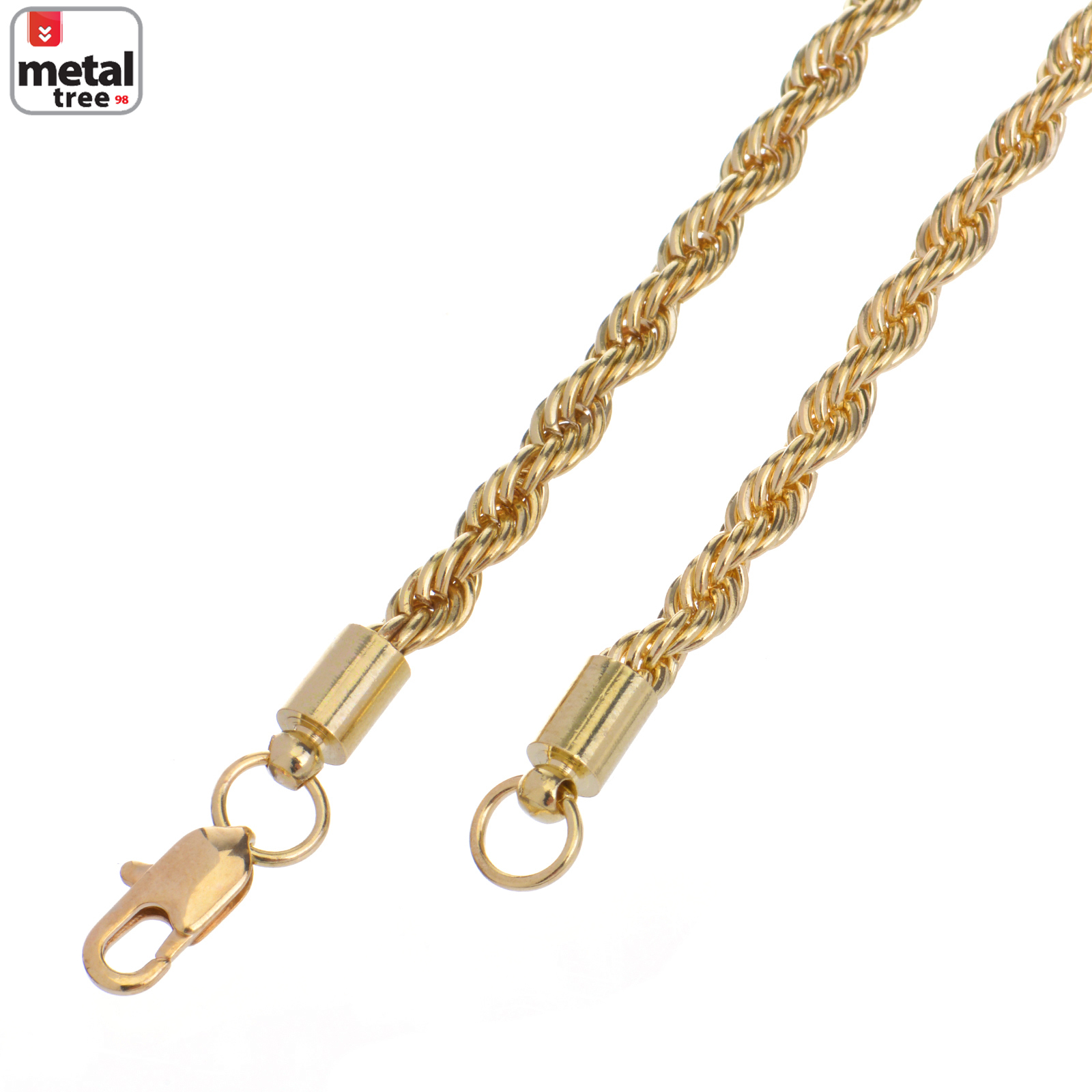 Men's Hip Hop 18k Gold Plated Iced Eagle 24" Rope Chain Necklace HC ...