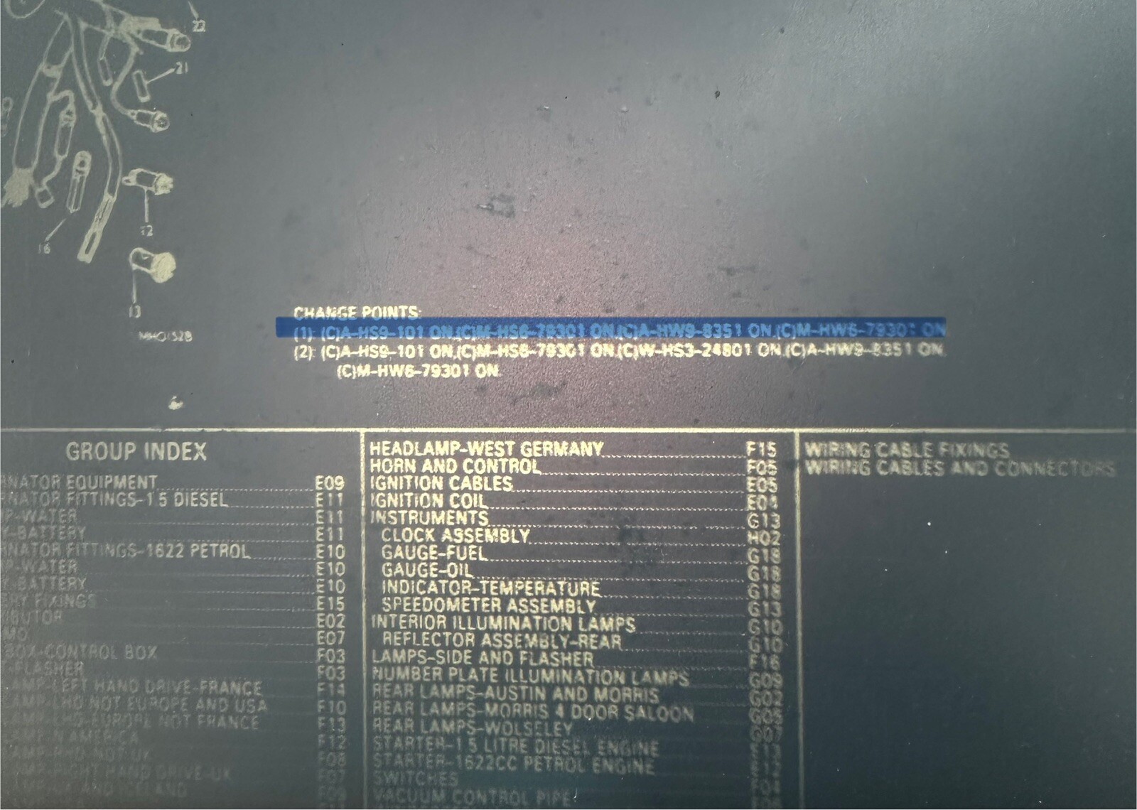 BCA 4780 AUSTIN HEALEY SPRITE MG MIDGET MGB RED IGNITION WARNING LIGHT ...