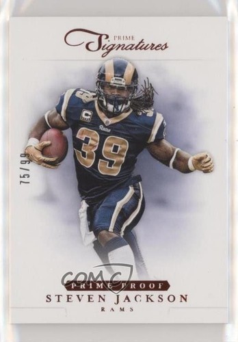 2012 Panini Prime Signatures Prime Proof Red /99 Steven Jackson #21 | eBay