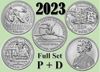 💰 2023 P &D American Women Quarters - Full Set 2023 of 10 coins - UNC ...