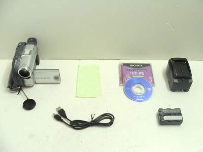Sony HandyCam DCR-DVD201 Mini DVD Camcorder Nightshot PLEASE READ | eBay