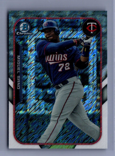 Miguel Sano Farms Finest Mini 2015 Bowman Chrome card FFM-MS Minnesota ...