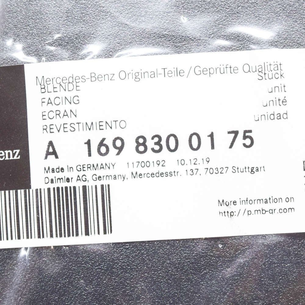 MERCEDES-BENZ A W169 Water Drain Covers A1698300075 A1698300175 NEW ...