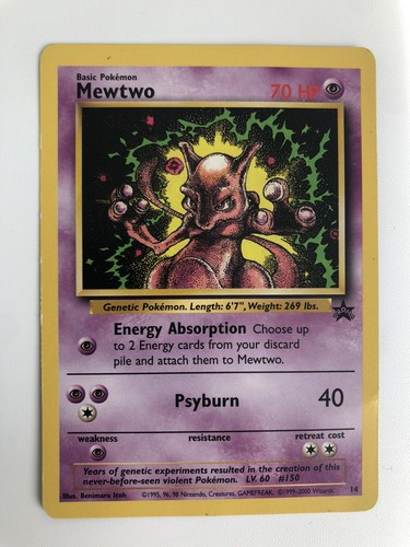 Mewtwo #14 Black Star Promo Rare Vintage Pokemon Card - NM #14 | eBay