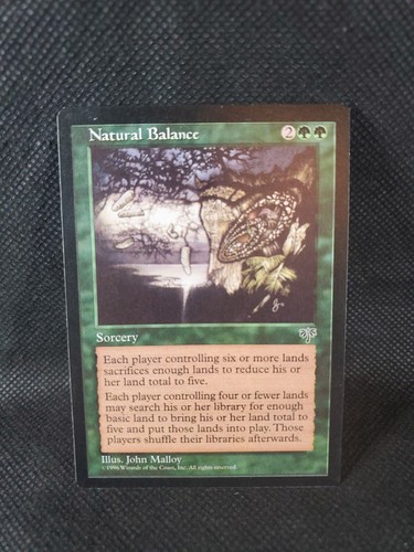 Natural Balance Mirage Magic The Gathering MTG See Detailed Pics | eBay