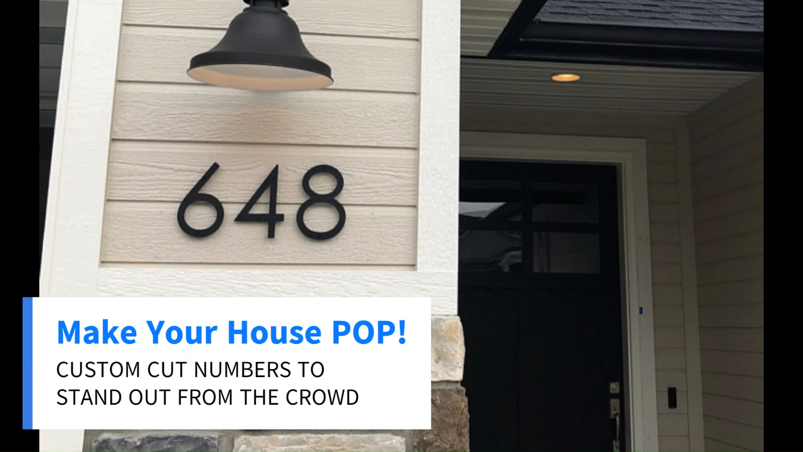 4 inch Modern House Address Numbers and Letters, color choices | eBay