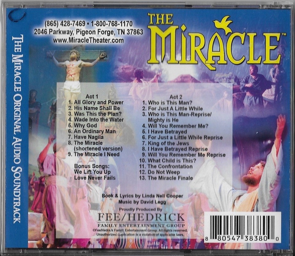 The Miracle - Original Audio Soundtrack Musical Celebration (CD)Brand ...