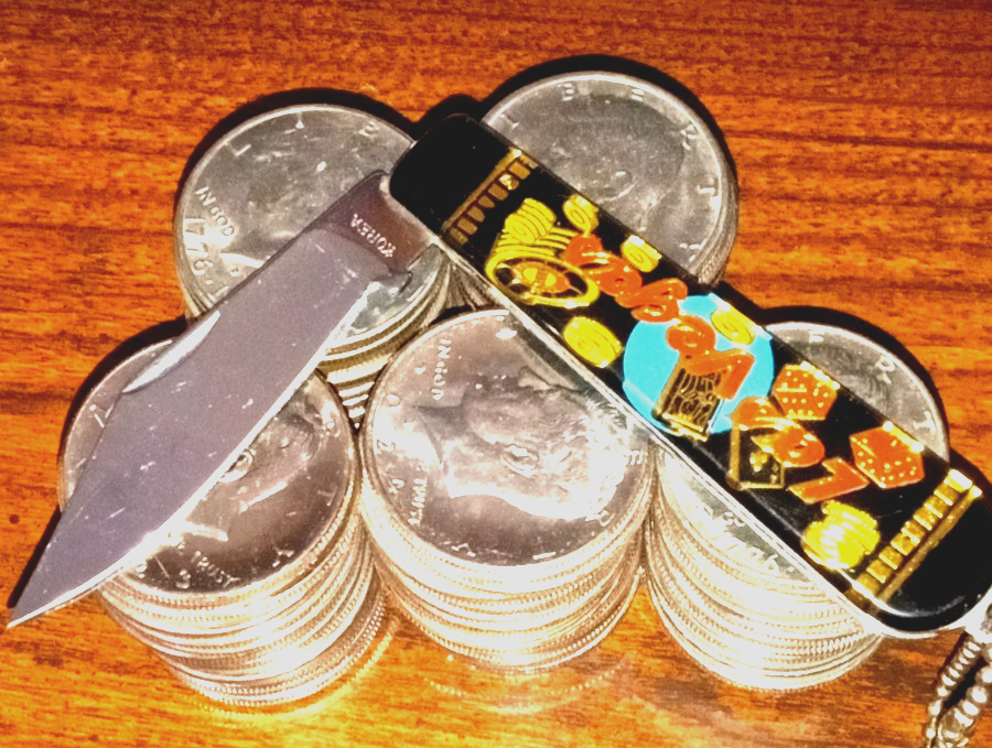 Vintage Las Vegas (1980's) Novelty Pocket Knife, Gently Used, Sharp ...