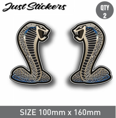 2 x Ford Cobra Snake sticker car sticker , bumper sticker , skate ...