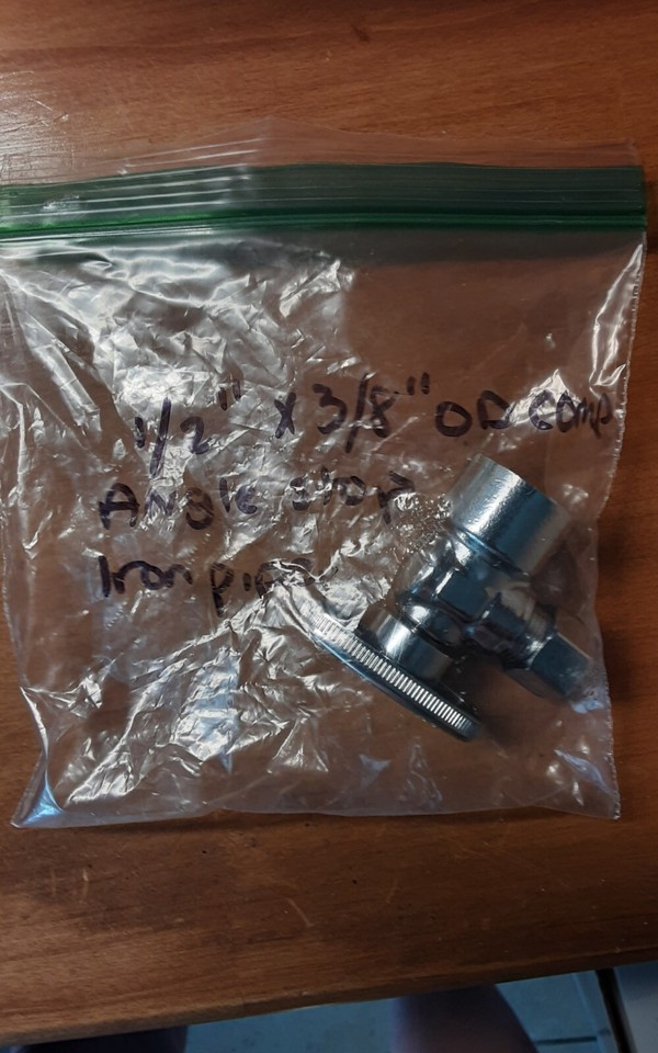 Angle Stop Iron Pipe 1/2" × 1/8" | eBay