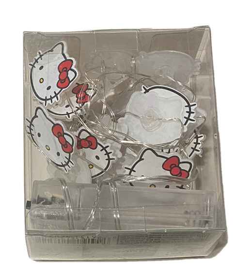 Hello Kitty Lights Mini LED Adler Red Bow 20/8.4’Timer Kawaii Sanrio ...