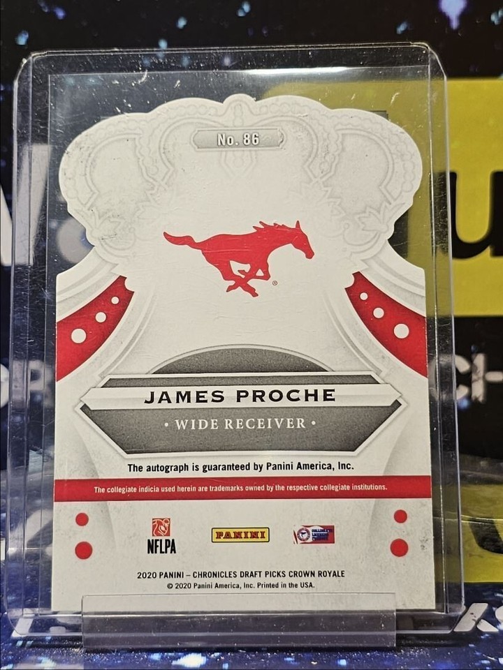 2020 Crown Royale Rookie Die Cut James Proche RC Auto SMU | eBay
