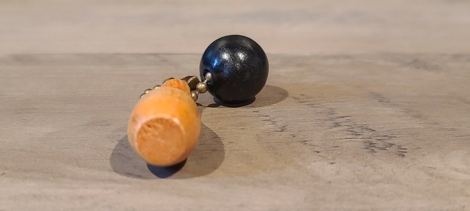 Vintage Wooden Bowling Ball and Pin Keychain | eBay