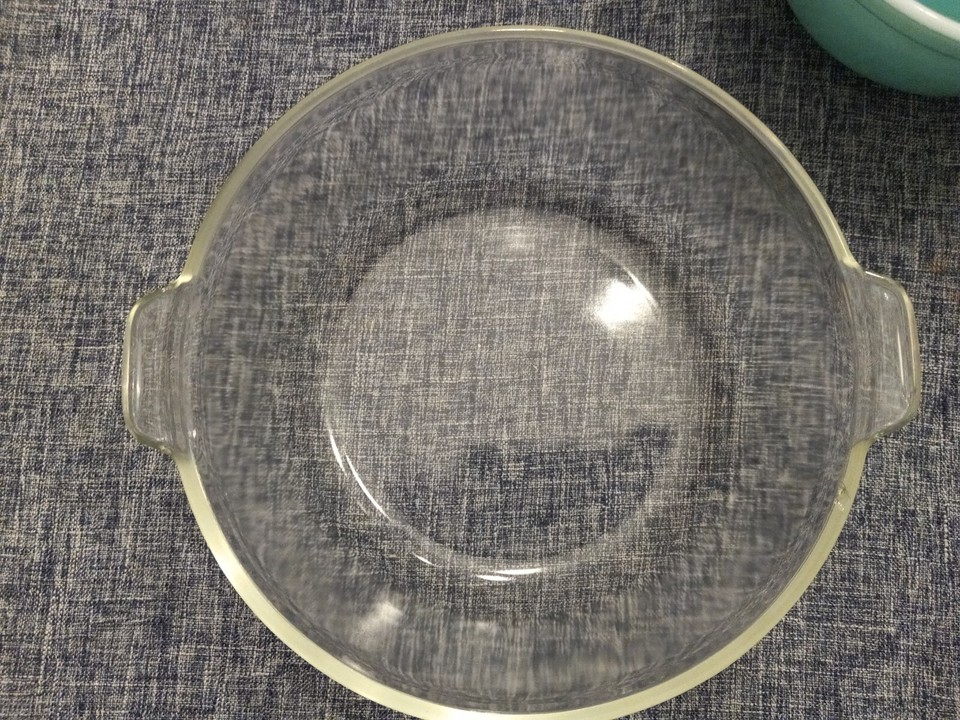 Vintage PYREX #024-624B Clear Glass Round 2 Quart Casserole Baking Bowl ...