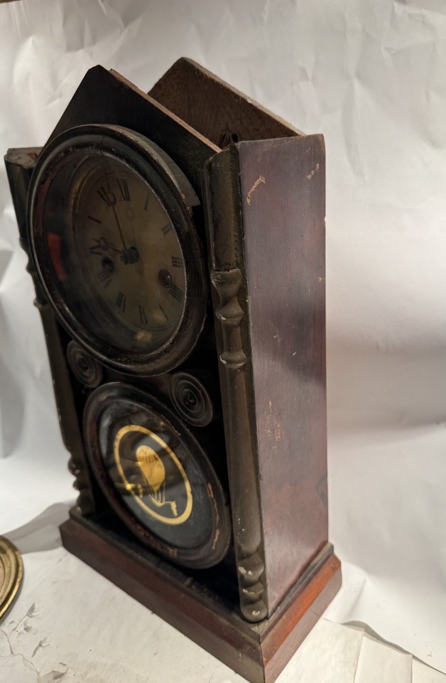 Antique Ingraham Parlor Mantel Clock Project- “Doric” Model | eBay